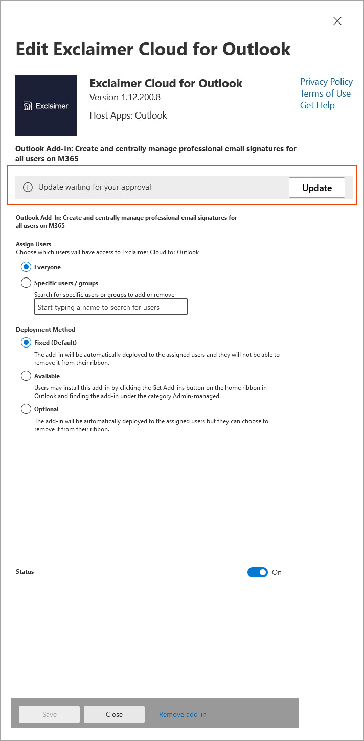 How to update the Outlook Add-in – Exclaimer Knowledge Base